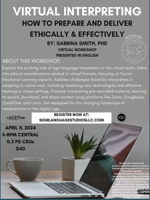 Workshop Calendar | ACDHH